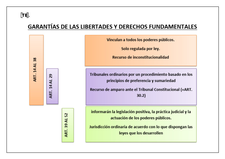 TIT. I ESQUEMA GARANTÍAS DE LOS DERECHOS FUNDAMENTALES Y LIBERTADES PÚBLICAS | PDF