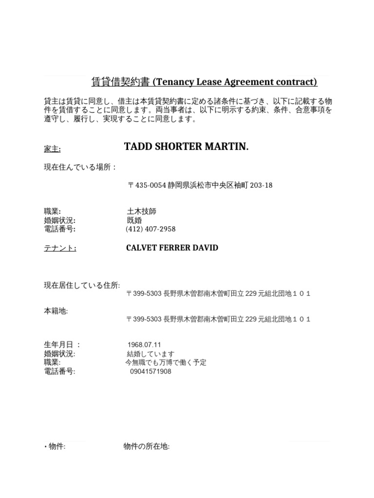 Tadd and David Japan | PDF