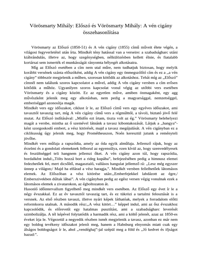 Vörösmarty Mihály | PDF