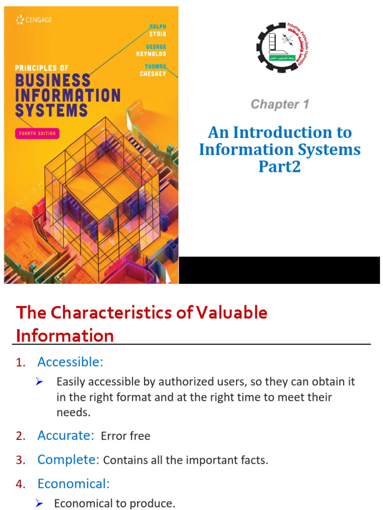 Is-Ch01 an Introduction to Information Systems-P2 | PDF | Information | Computer Network