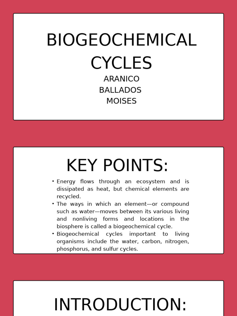 Biogeochemical Cycles (1) | PDF | Water Cycle | Eutrophication