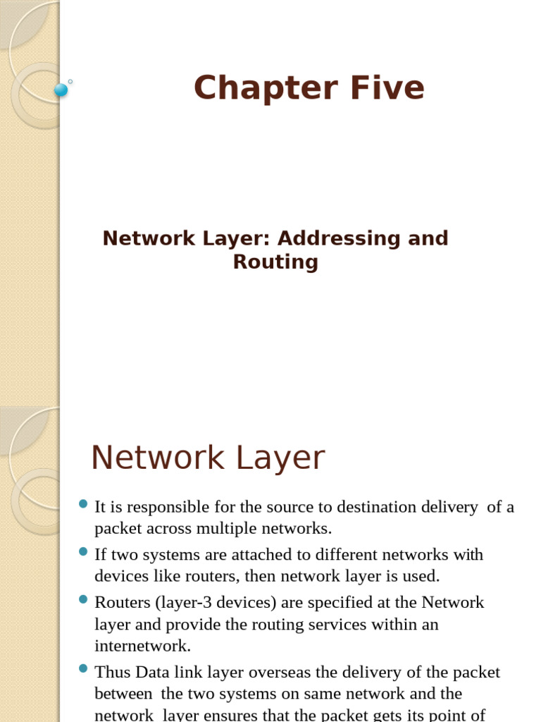 Chapter 5 Network Layer | PDF | Internet Protocols | Computer Network