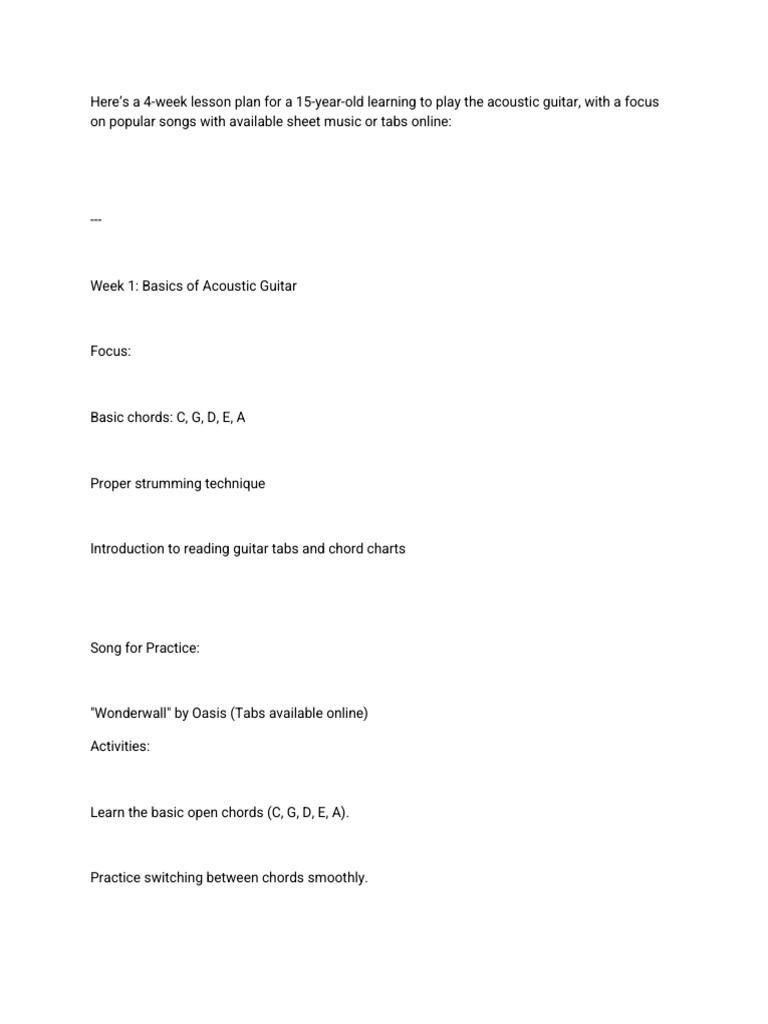 Guitar Lessons. | PDF