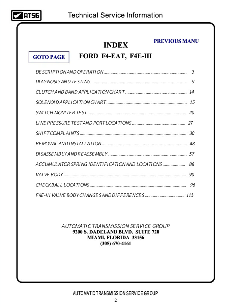 PDF Atsg F4eat Compress | PDF | Automotive Industry | Manufactured Goods
