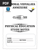 Short Physical Education Practical File CBSE 2024 2025 | PDF