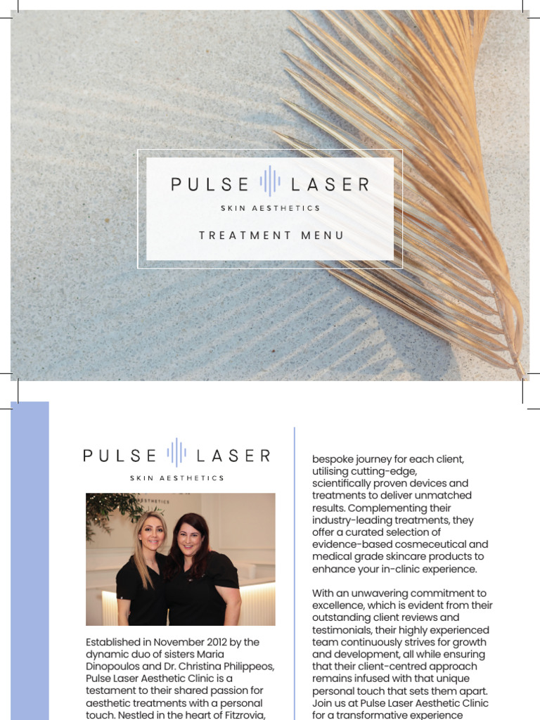 Pulse-Laser Treatment Menu | PDF | Vein | Integumentary System