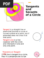Theorems On Secant Segments Tangent Segments and External Secant | PDF