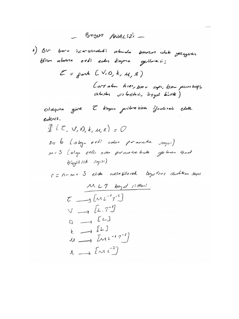 boyut analizi uygulama | PDF