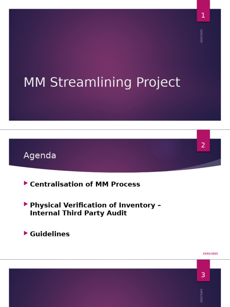 MMProcess Presentation Final | PDF | Inventory | Business