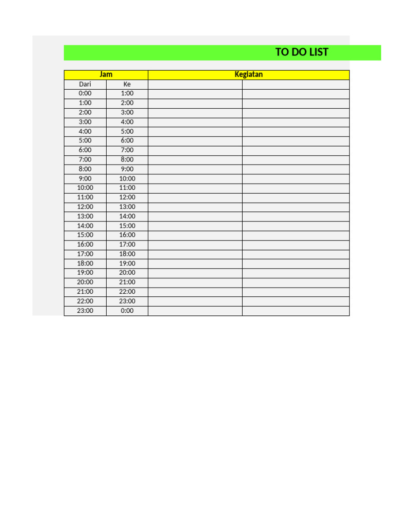 To Do List | PDF