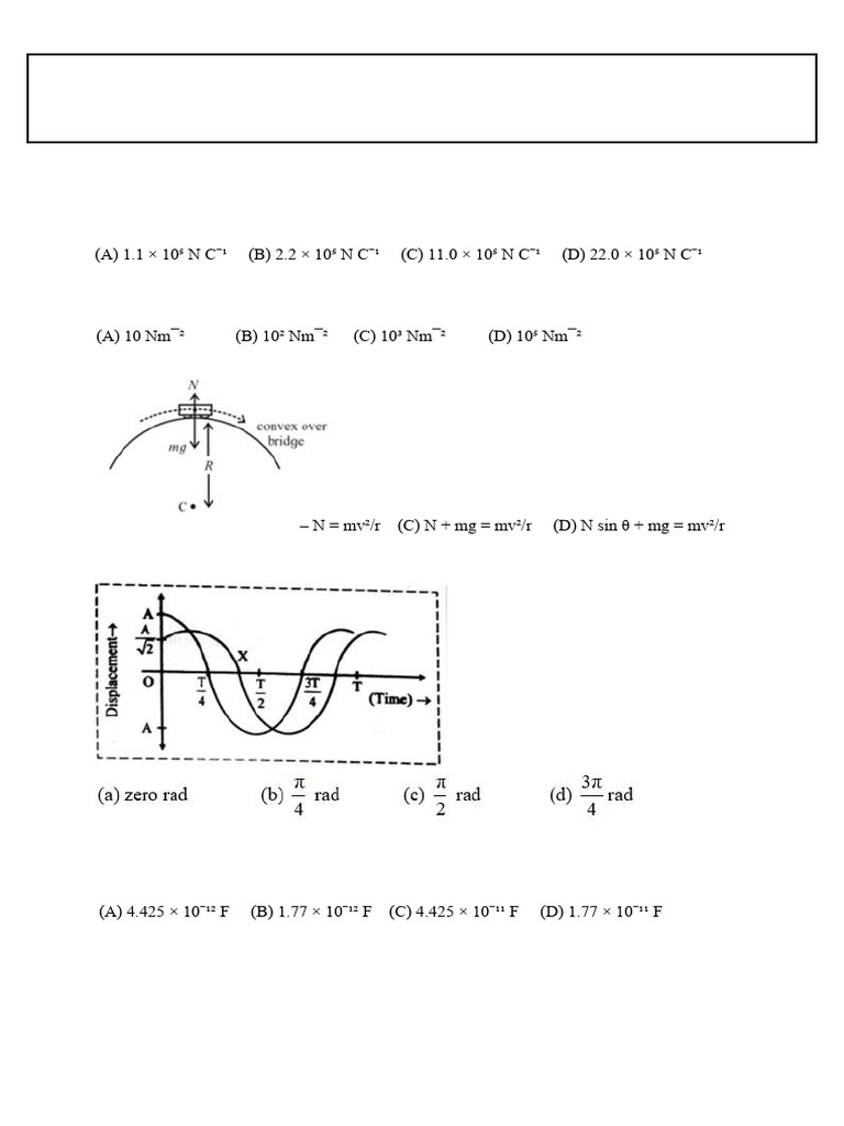 Grade 12 Physics Practice Test | PDF | Angular Momentum | Force