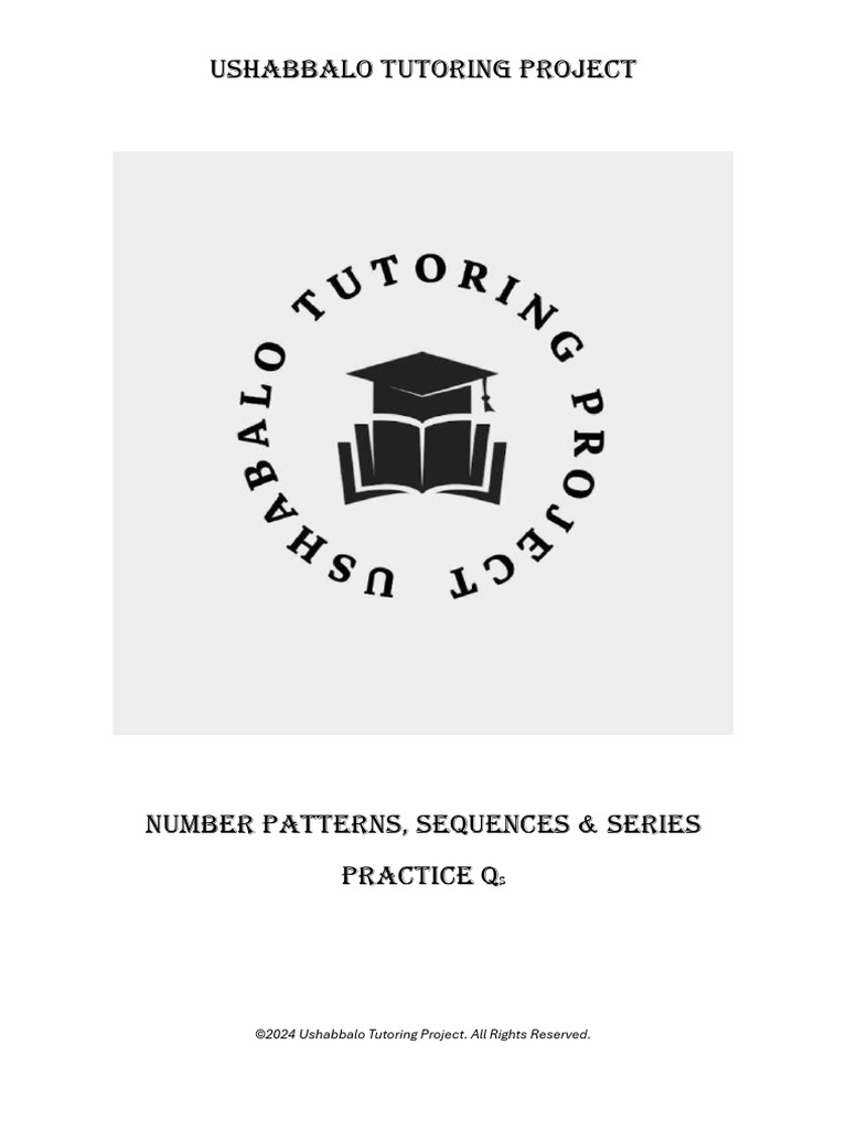 Sequences Test 1 | PDF | Sequence | Numbers