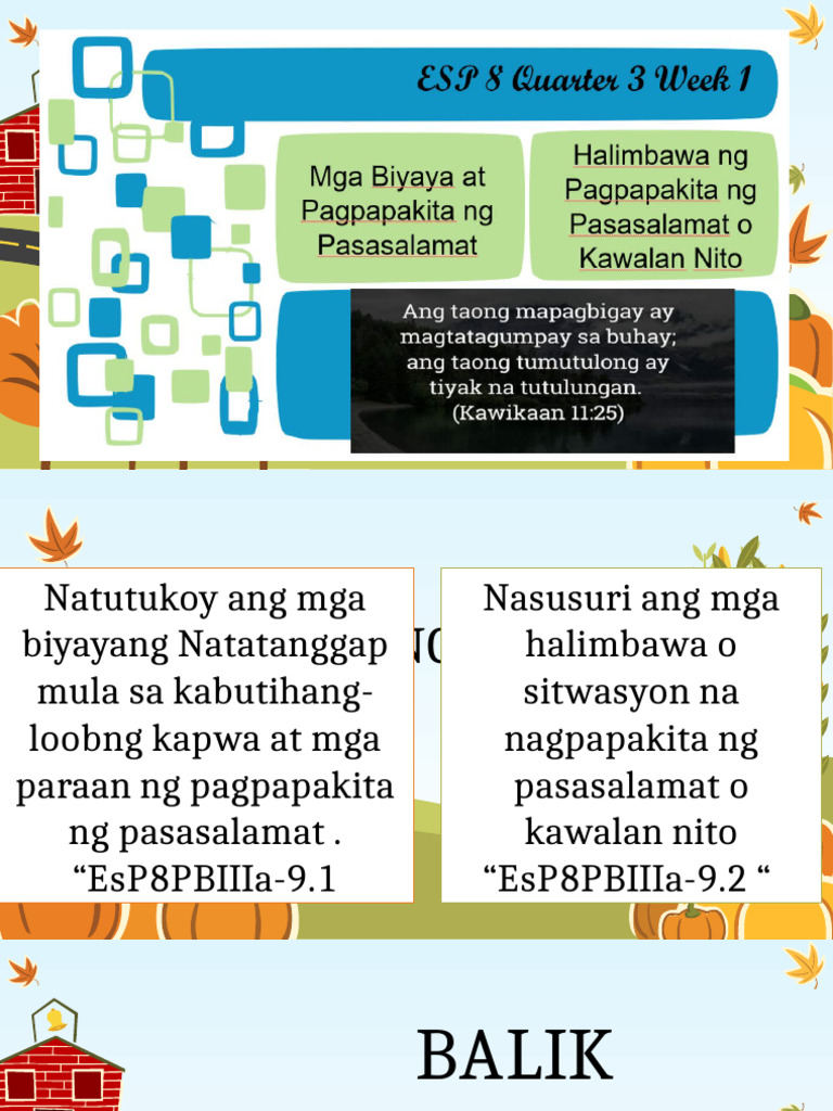 ESP 8 Q3 week 1 | PDF