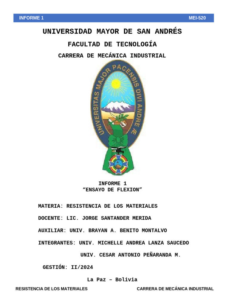 Informe Resis | PDF | Doblar | Viga (Estructura)