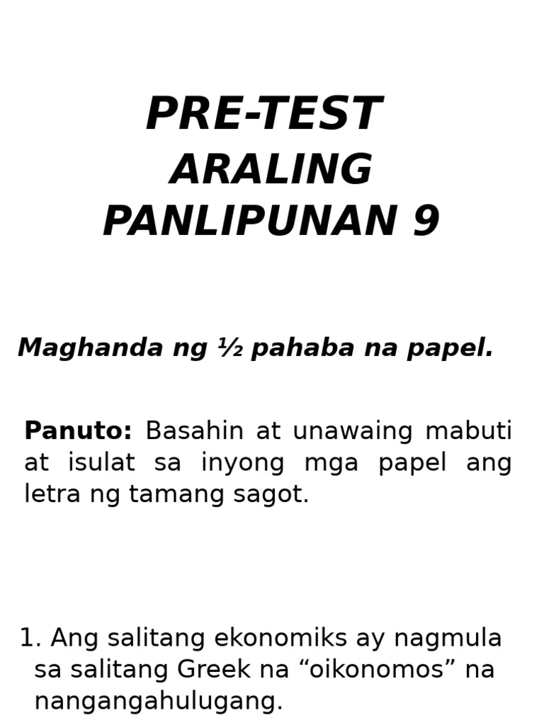 AP Pre-Test | PDF