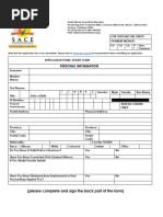Sace Application Form | PDF | Common Law | Justice