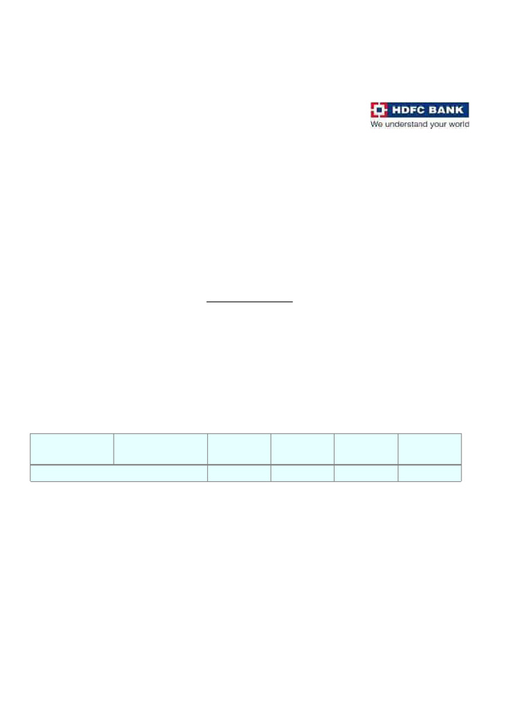 HDFC Interest Certificate-1 | PDF