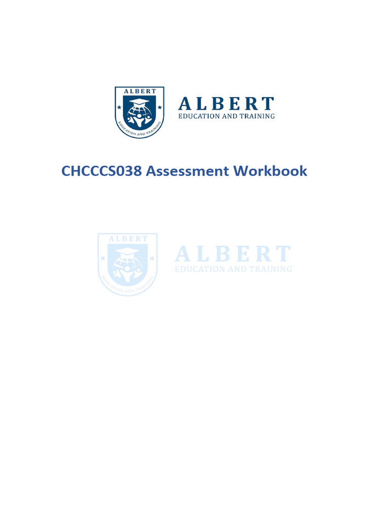 Knowledge Assessment Workbook CHCCCS038 V1.0 Done | PDF | Disability ...