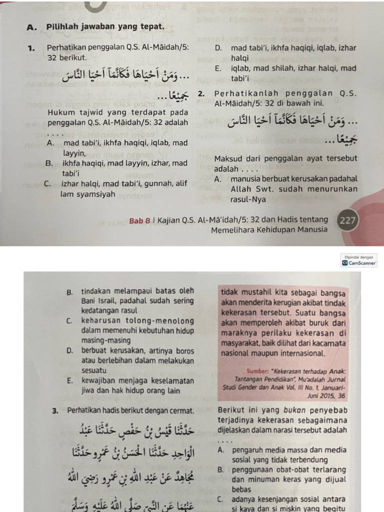 Latihan Soal Bab 8 | PDF