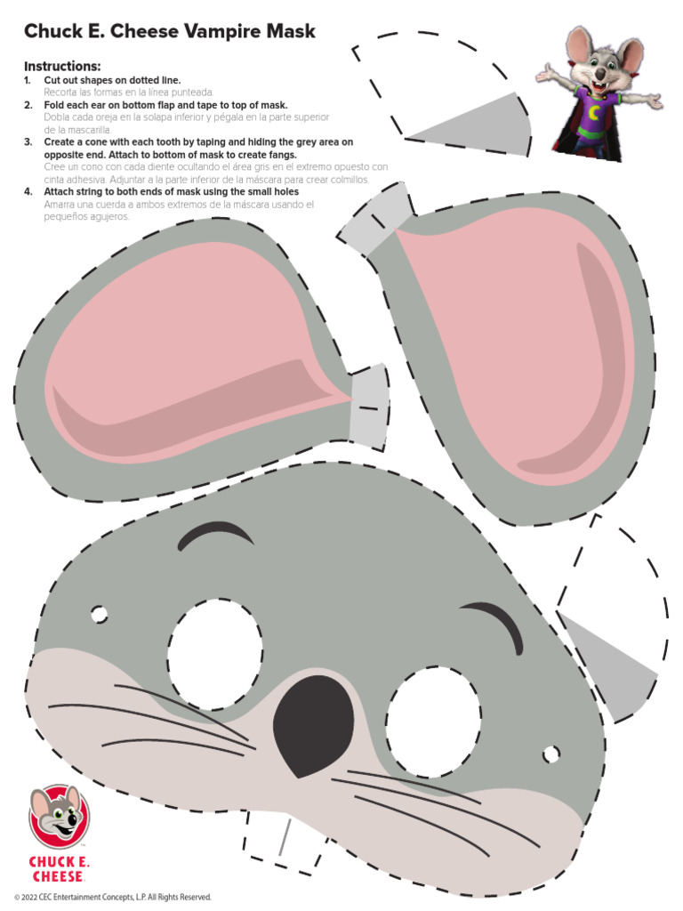 CEC Mask ChuckECheeseVampire | PDF