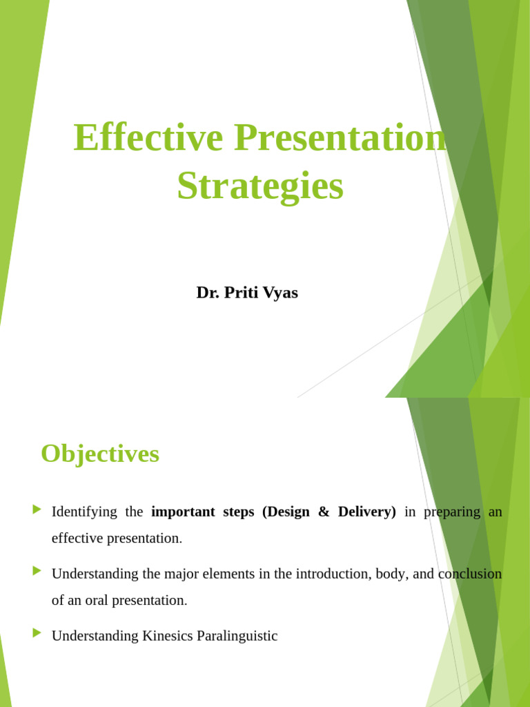 Effective Presentation Skills | PDF | Gesture | Communication
