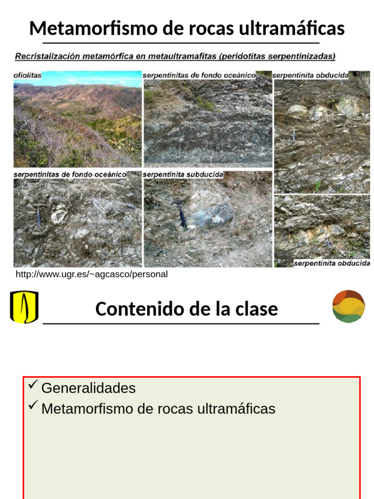 09 - Metamorfismo de Rocas Ultramáficas AR | PDF | Minerales | Roca ...