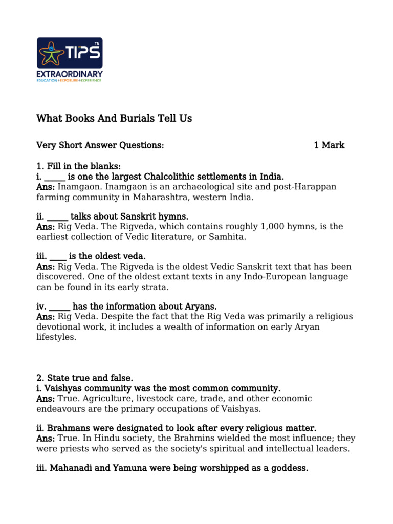 What Books and Burials Tell Us | PDF | Vedas