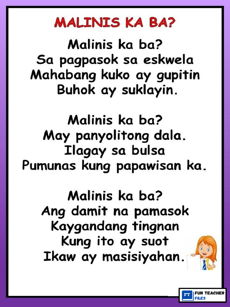 Pagbasa NG Mga Tula para Sa Unang Baitang Set 1 | PDF
