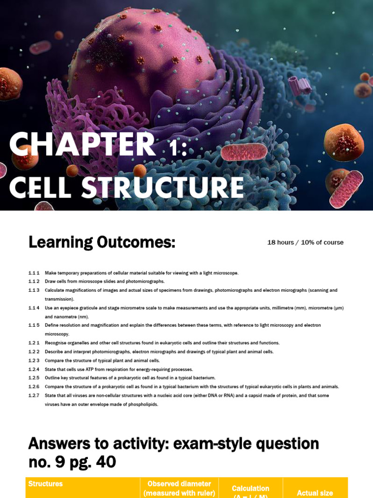 Lesson 6 and 7 - 18 and 19 September 2023 | PDF | Cell (Biology) | Light
