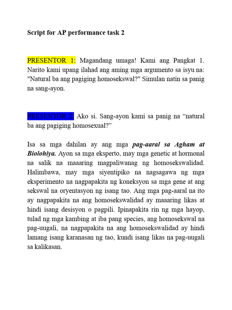 Ap Script PT2 Q3 (Group 1) | PDF