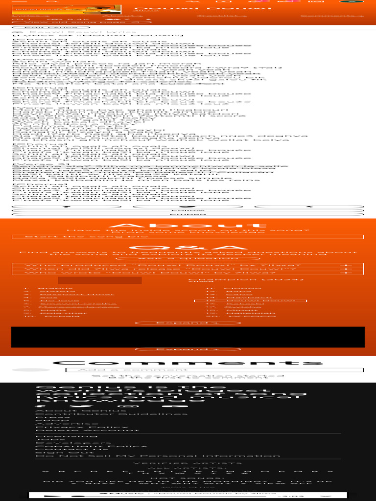 7liwa - Douwi Douwi Lyrics Genius Lyrics | PDF