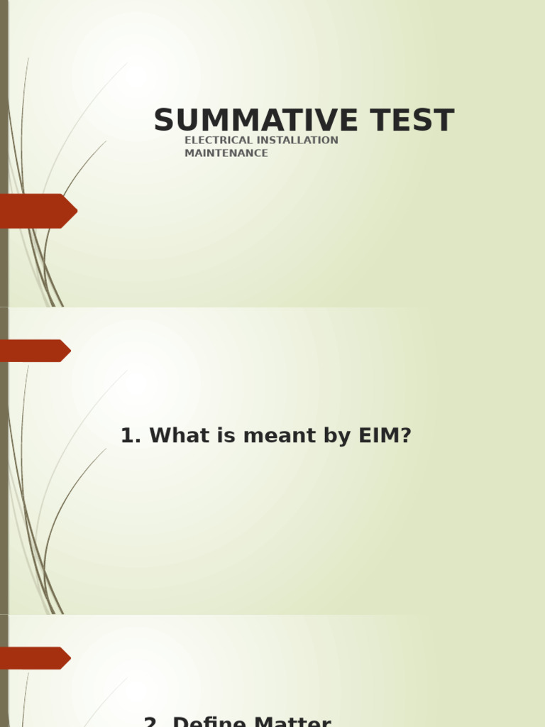 Summative Test Eim | PDF