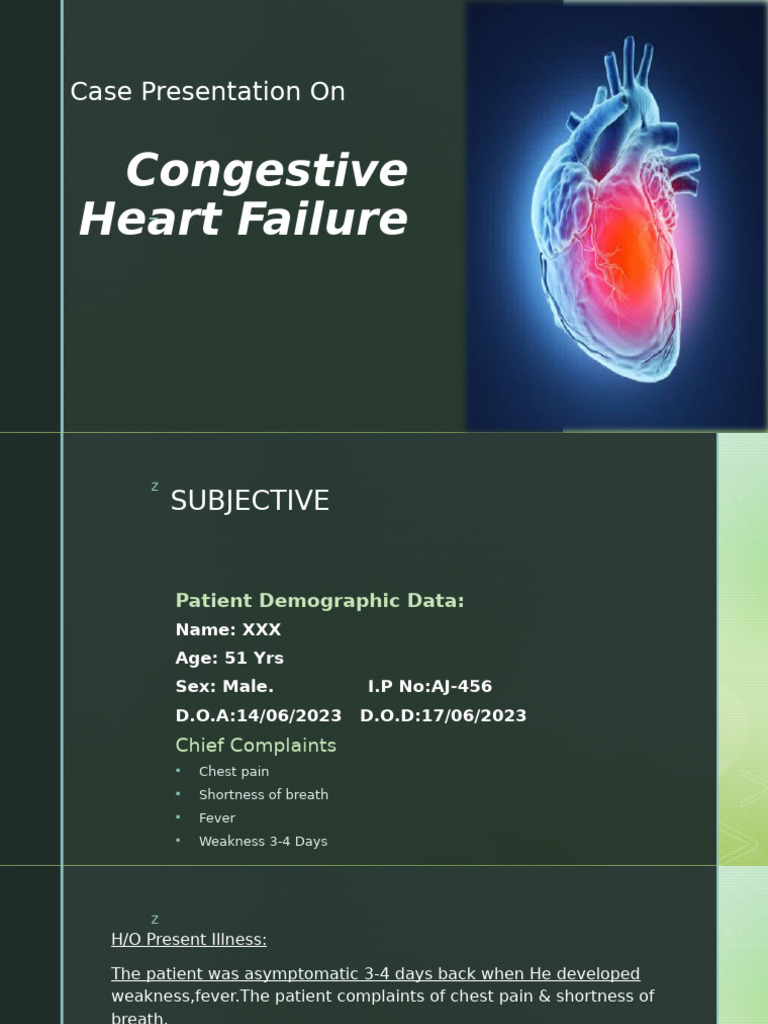 CASE PRESENTATION ON CCF Joe | PDF
