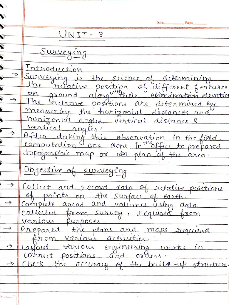 Surveying Notes | PDF