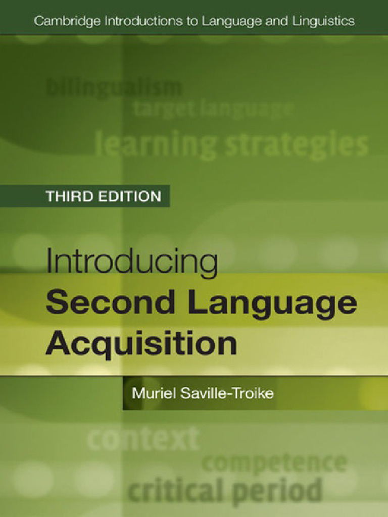 Introducing Second Language Acquisition | PDF | Second Language ...