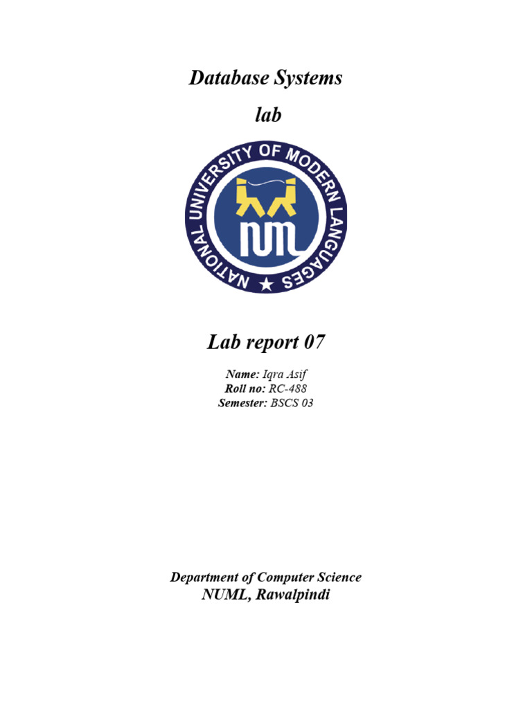 Lab Report on Database Constraints | PDF