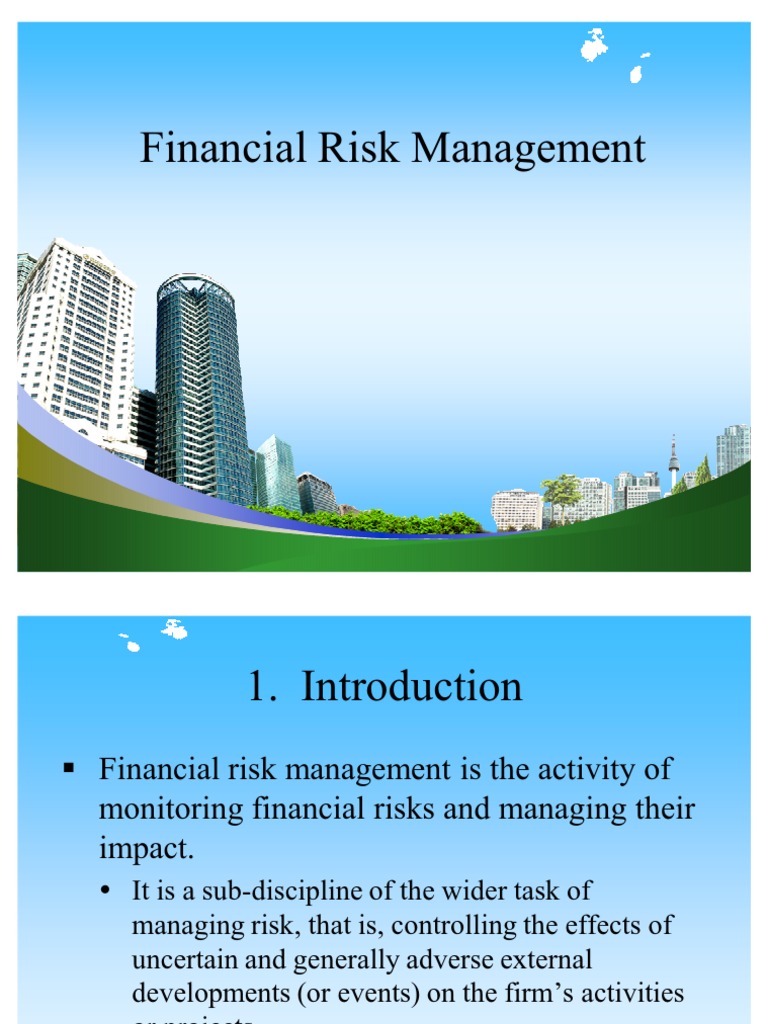 Financial Risk Management PPT at Mba Finance | PDF | Business