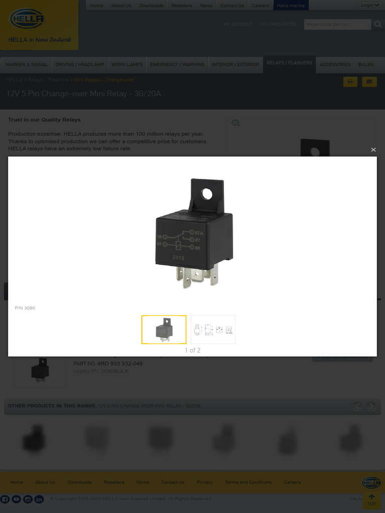 12V 5 Pin Change-Over Mini Relay - 3020A | PDF | Car Manufacturers ...