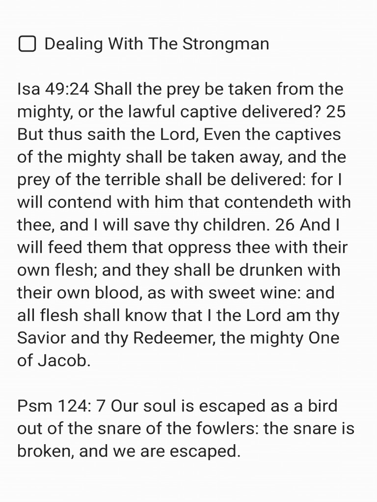 Dealing With Strongman | PDF