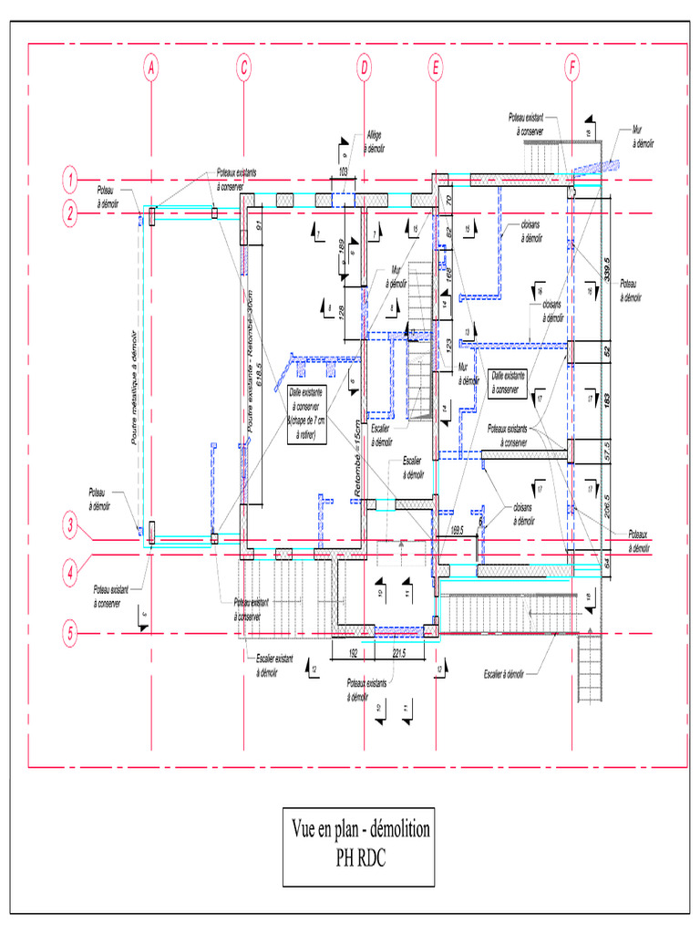 Extrait Du Plan Structure de R Habilitation D Un B Timent 1737572948 | PDF