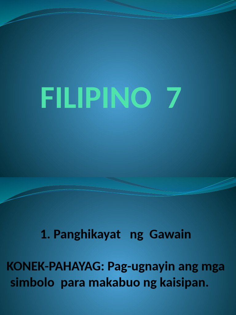 Filipino 7 | PDF