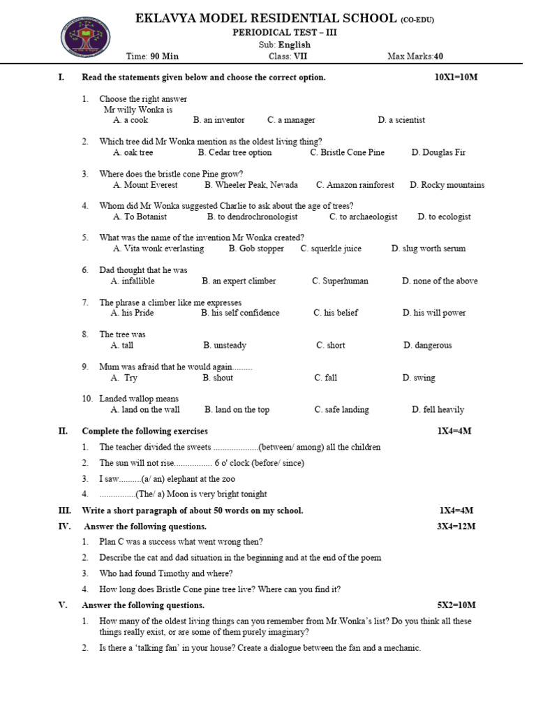 CLASS 7 ENG | PDF