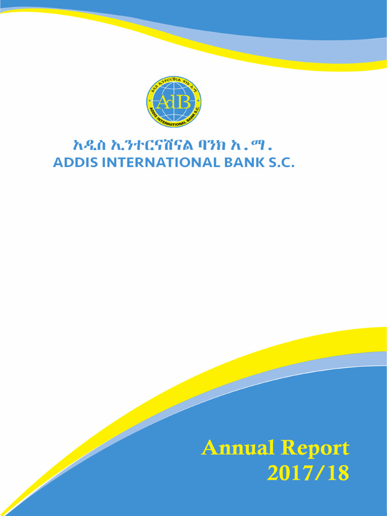Addis Int. Bank Annual Report 2017-2018 | PDF | Banks | Exports