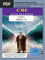 Cre Form 1 Work Revision Questions | PDF | Covenant (Biblical) | The Exodus