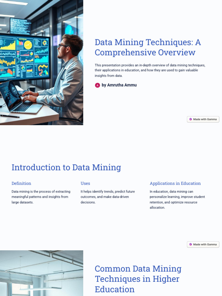 Data Mining Techniques A Comprehensive Overview | PDF | Statistics | Data Mining