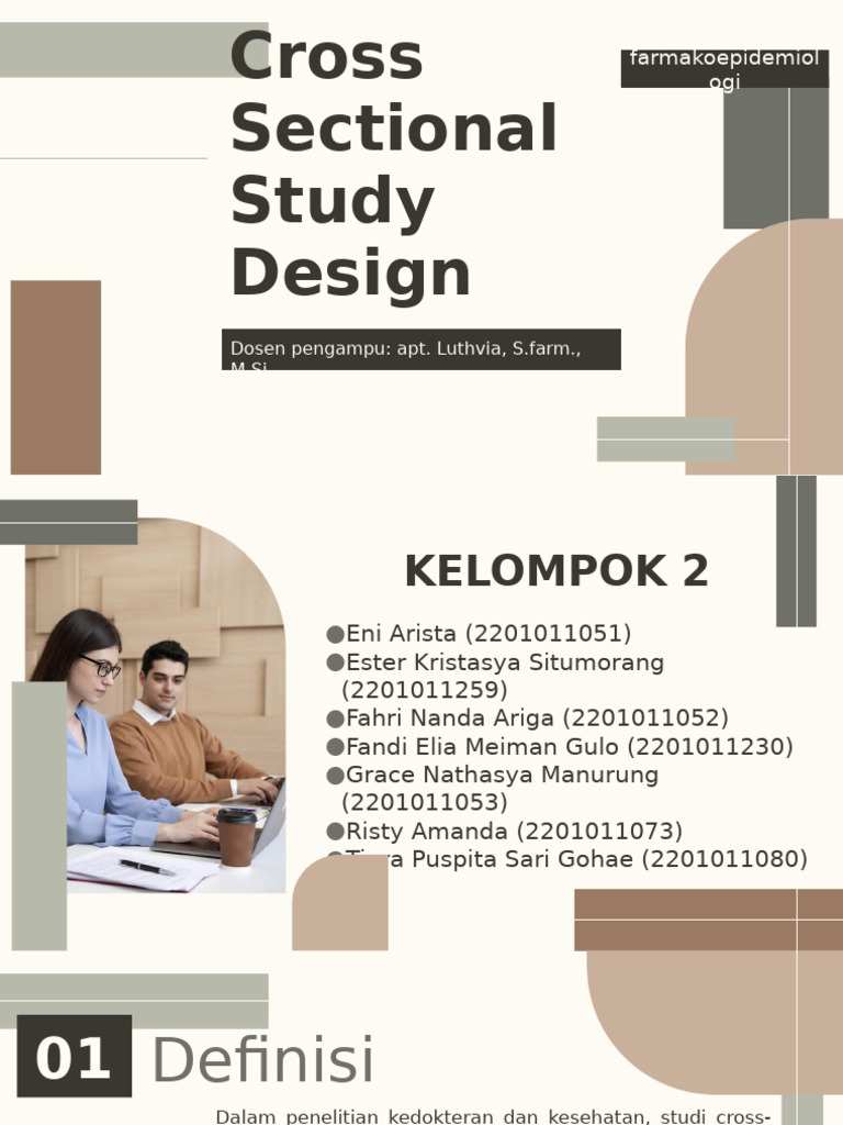 Kelompok 2 Farmakoepidemiologi - Cross Sectional Study Design | PDF