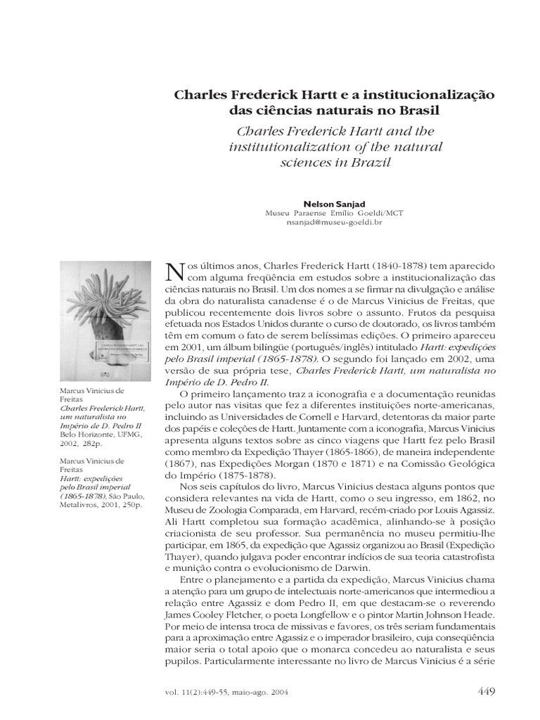Hartt e a Ciência Natural no Brasil | PDF | Science | Criacionismo