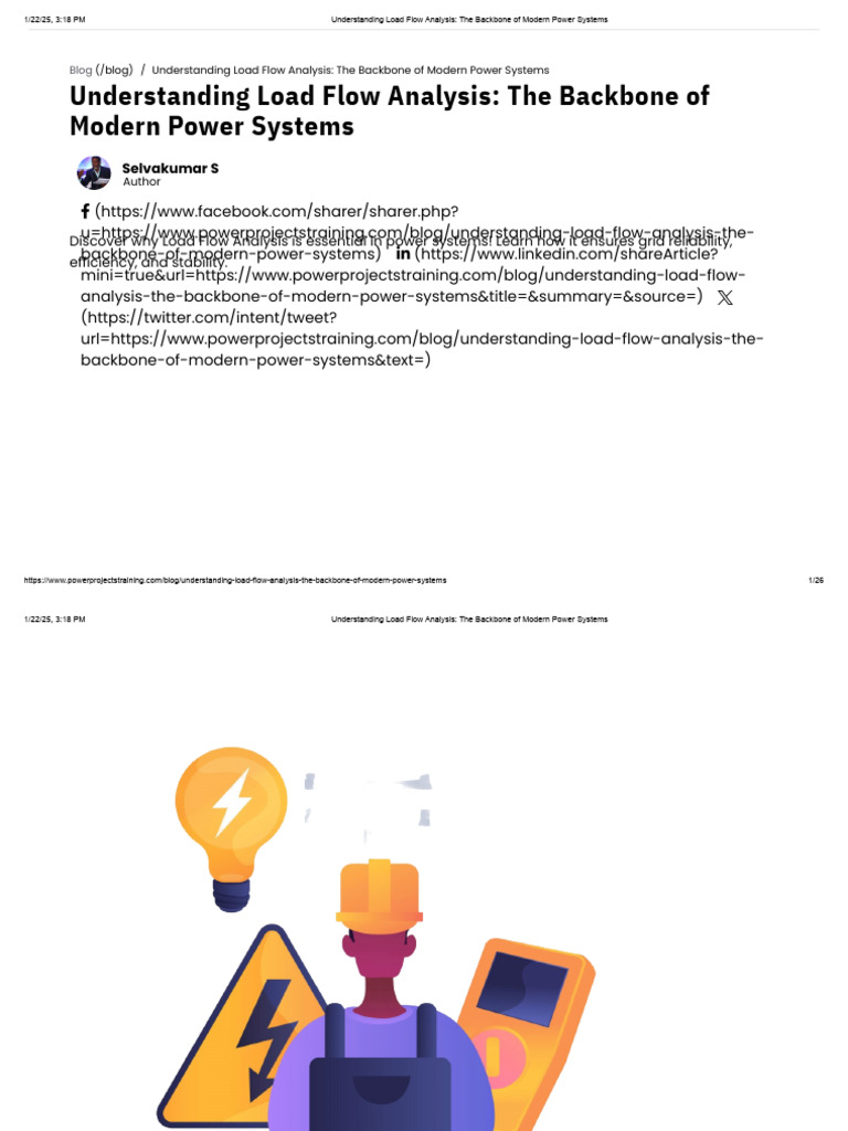 Understanding Load Flow Analysis - The Backbone of Modern Power Systems | PDF | Electric Power ...