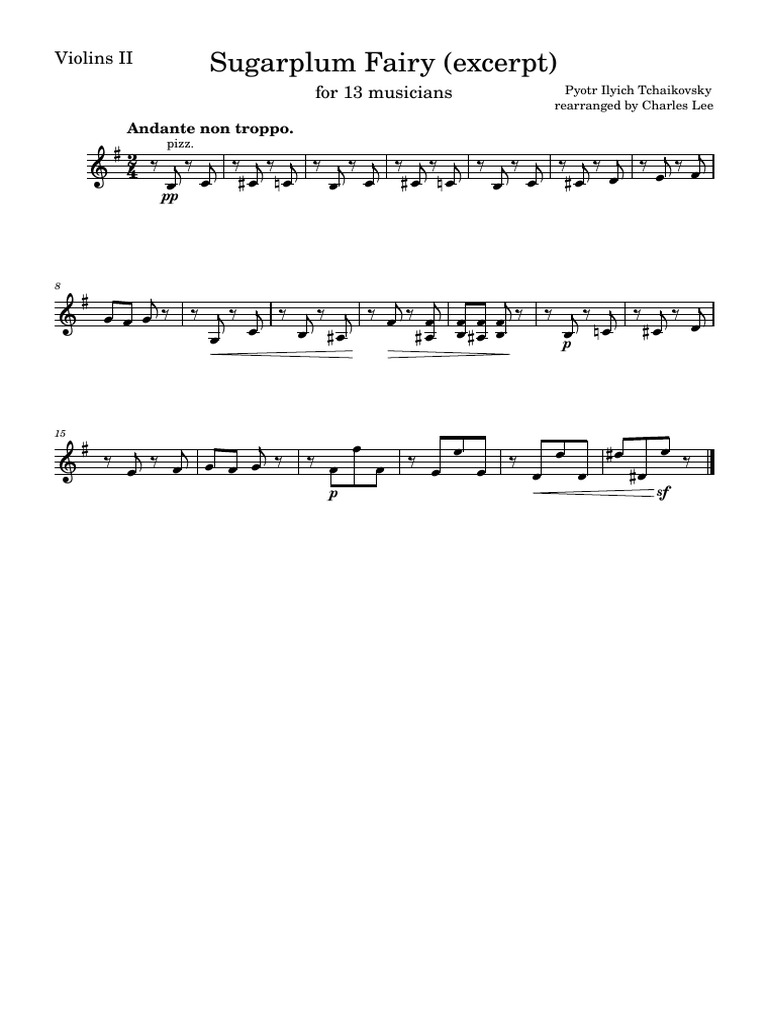 Sugarplum Fairy-Violins II | PDF