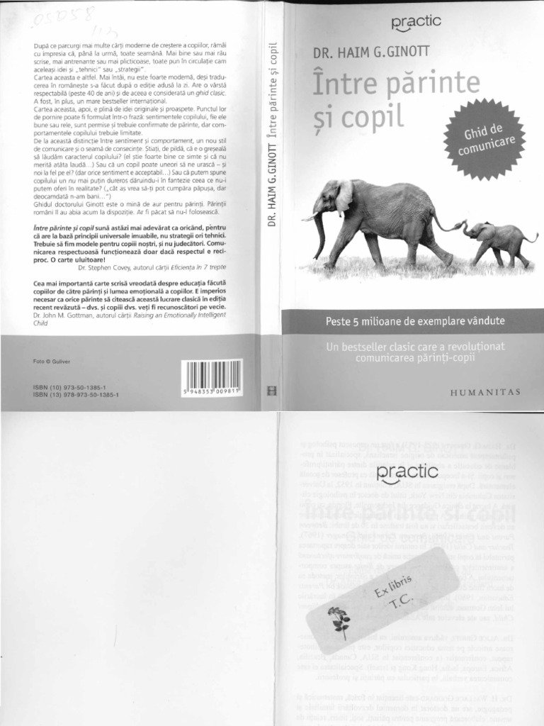 Ginott Haim G Intre Parinte Si Copil Ghid de Comunicare | PDF